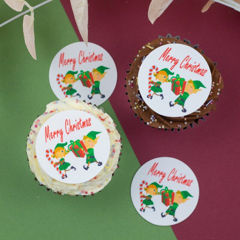 Elf Cupcake Topper - Etsy