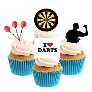 Darts Collection Stand up Cake Toppers 12 Pack - Etsy