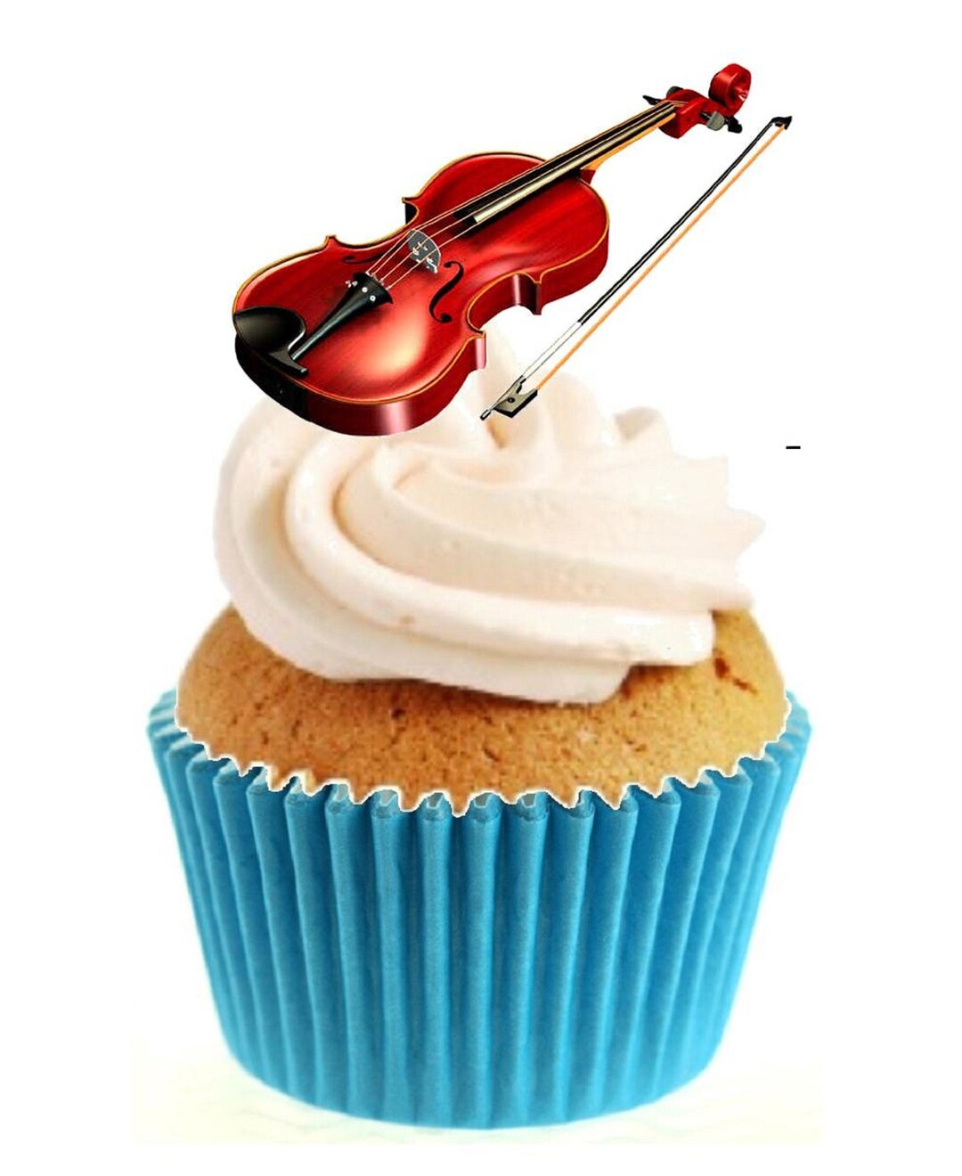 Violin & Bow Stand up Cake Toppers (12 Pack) Item Requires Cutting Out ...