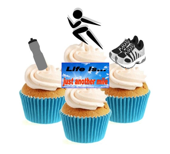 Running Collection Stand up Cake Toppers 12 Pack - Etsy