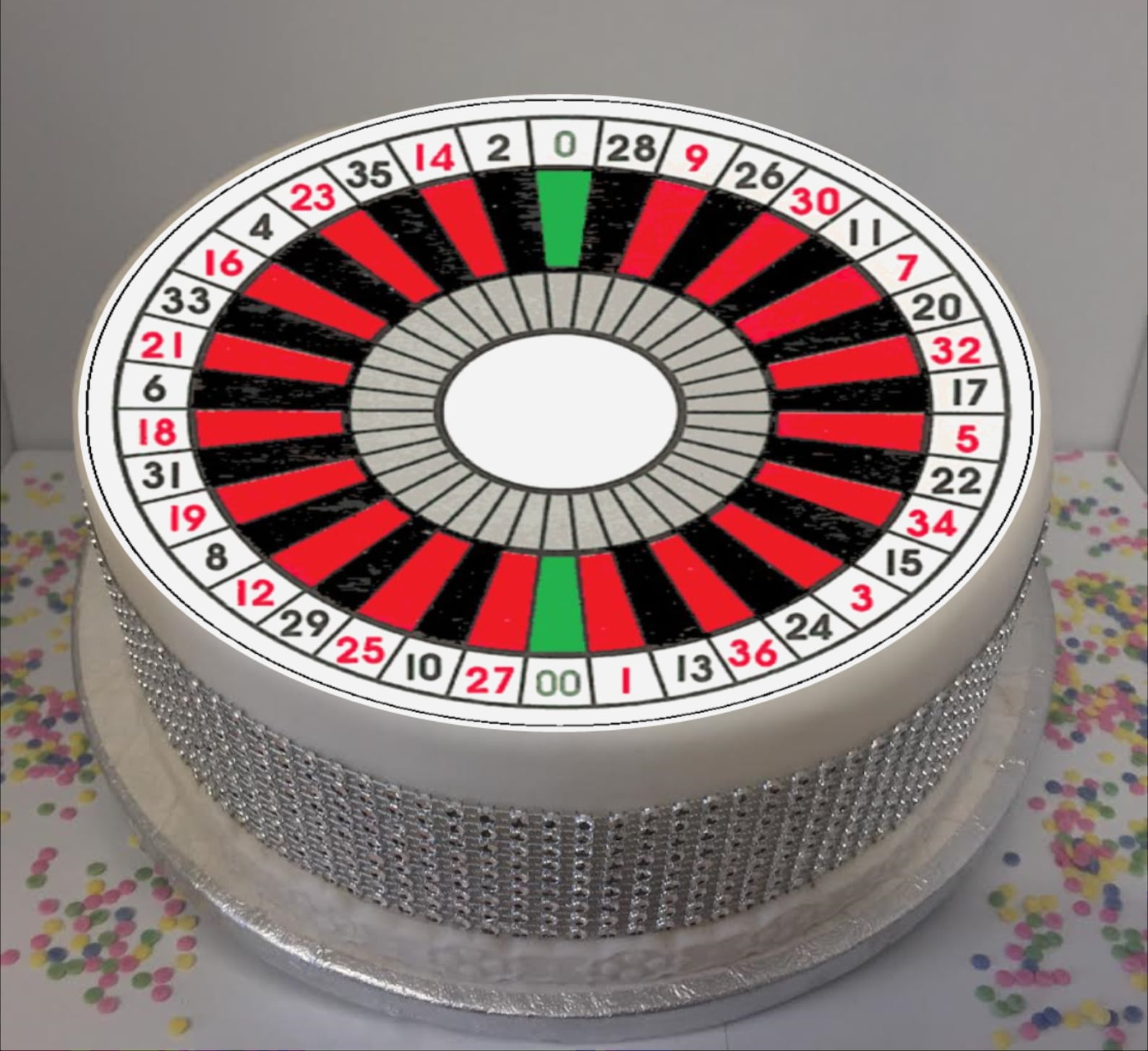Roulette Wheel 8" Icing Sheet Cake Topper - Etsy