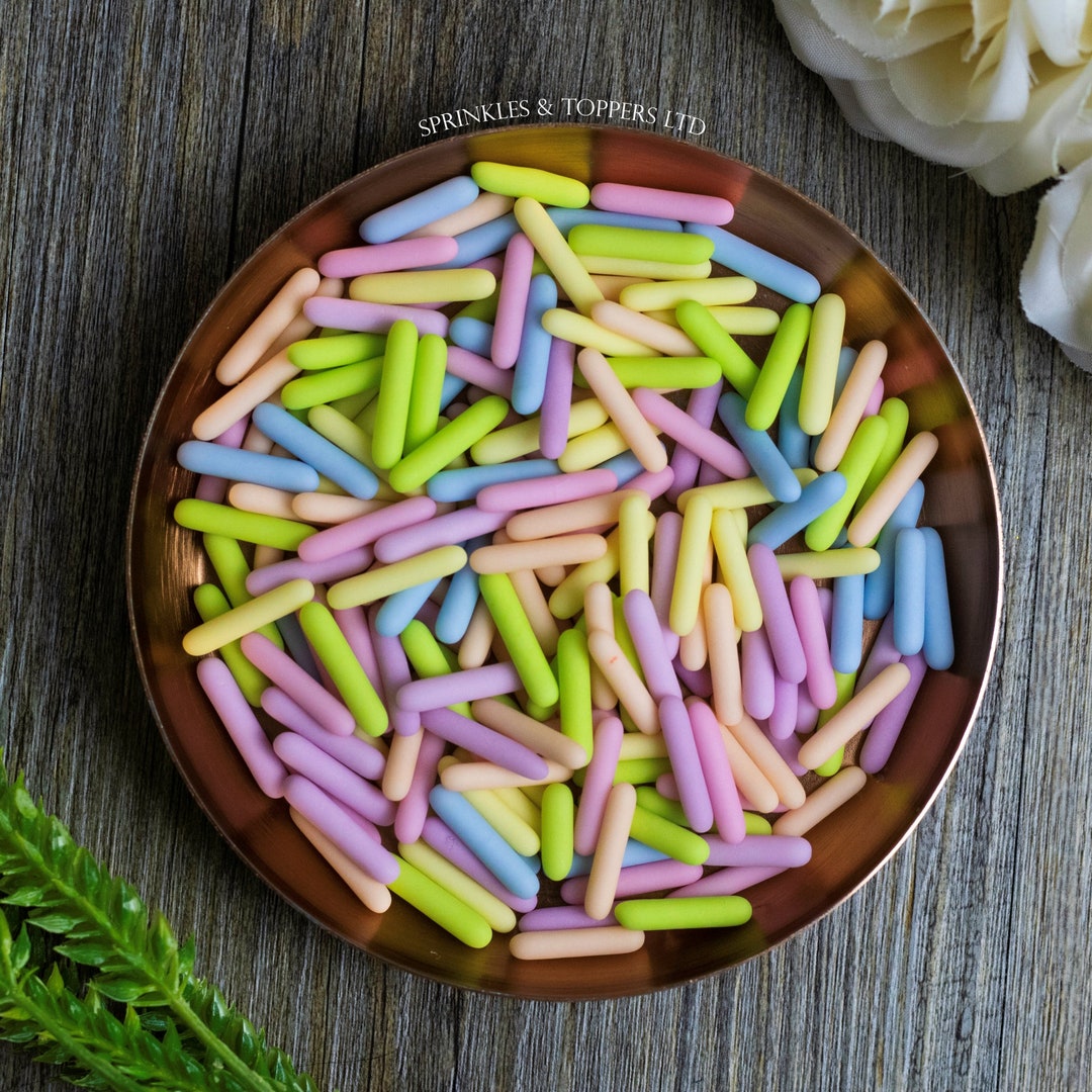 Pastel Rainbow Matt Macaroni Rods (20mm) - Etsy