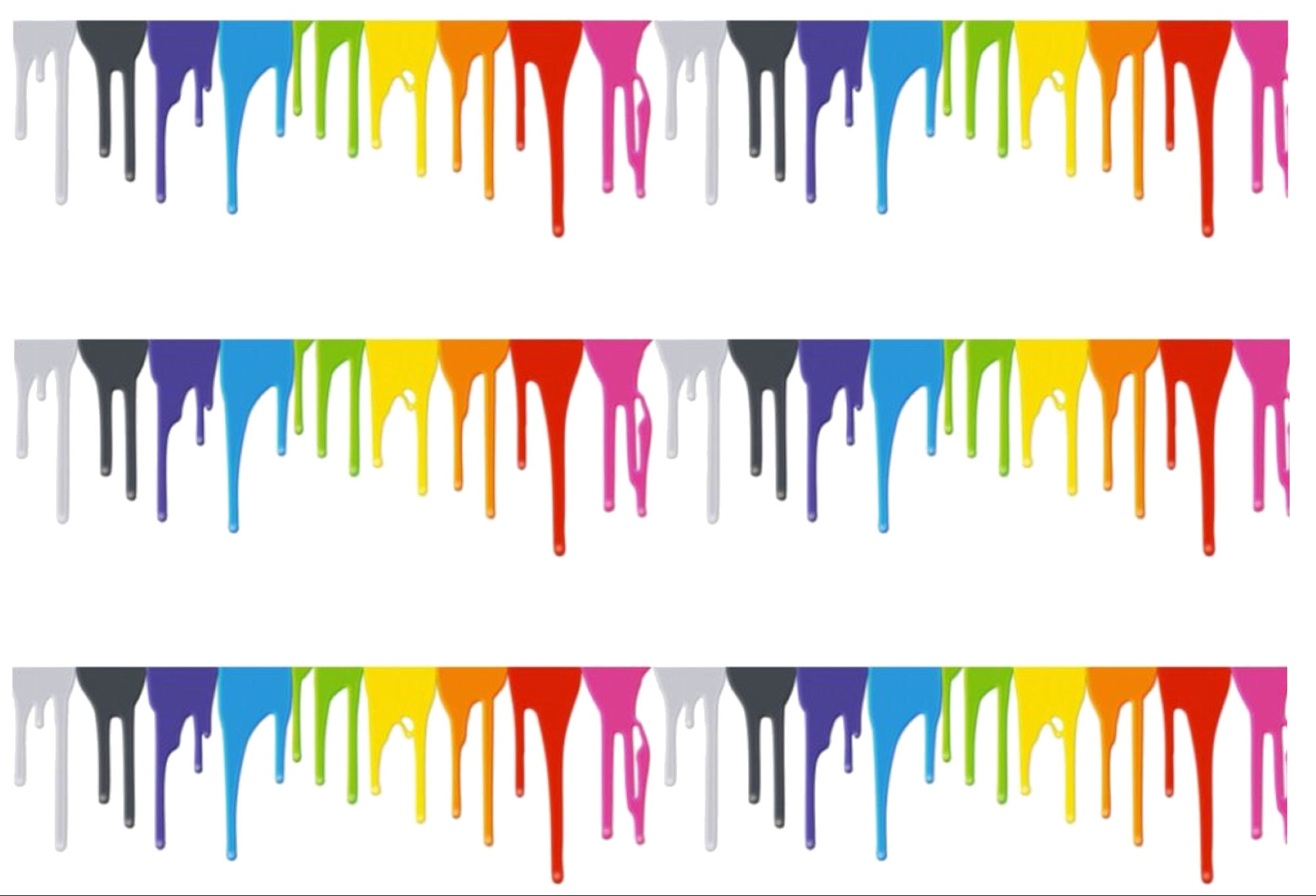 Paint Dripping Edible Icing Cake Ribbon / Side Strips | Etsy