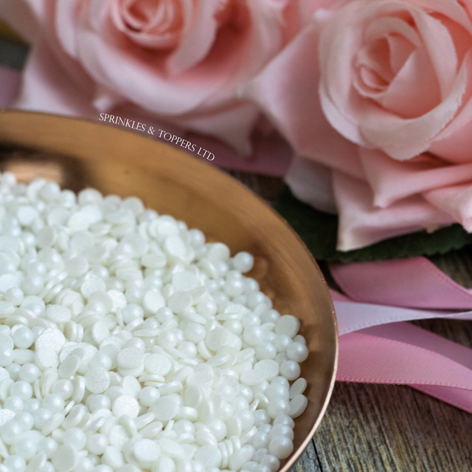 White Confetti & Pearls Sprinkles Mix - Etsy