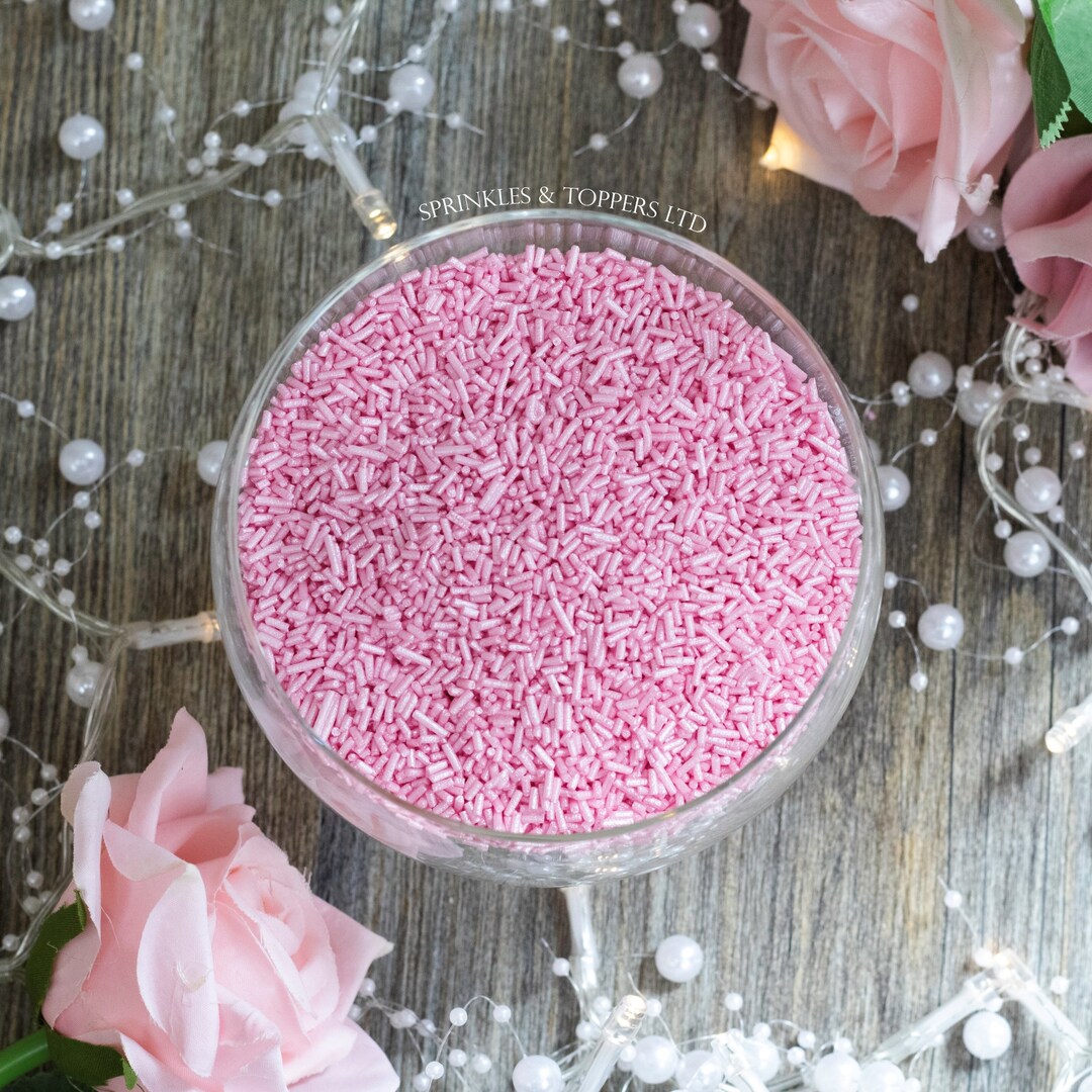 Pink Glimmer Strands Cupcake / Cake Decorations Sprinkles - Etsy