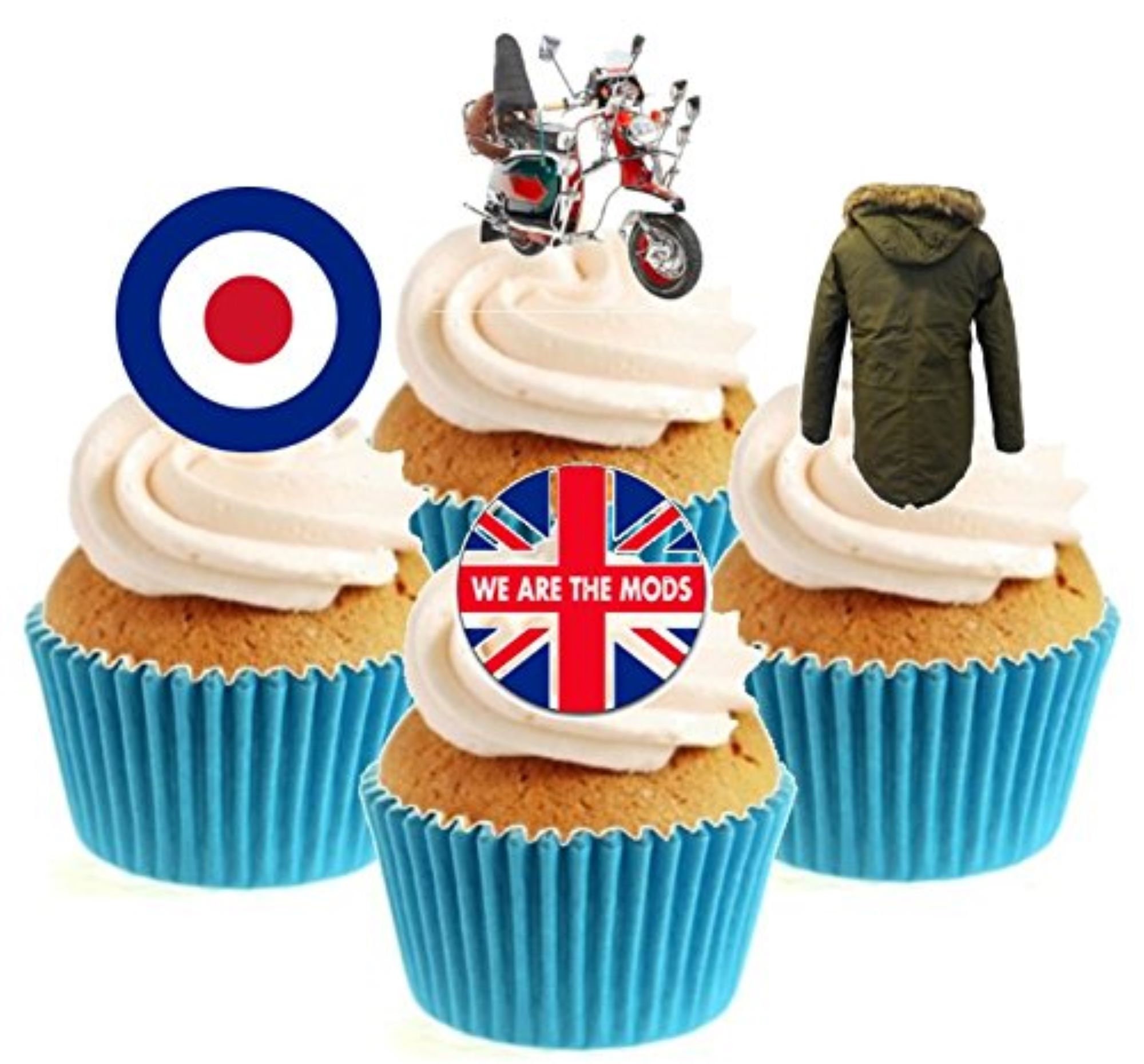We Are the Mods Collection Stand up Cake Toppers 12 Pack | Etsy