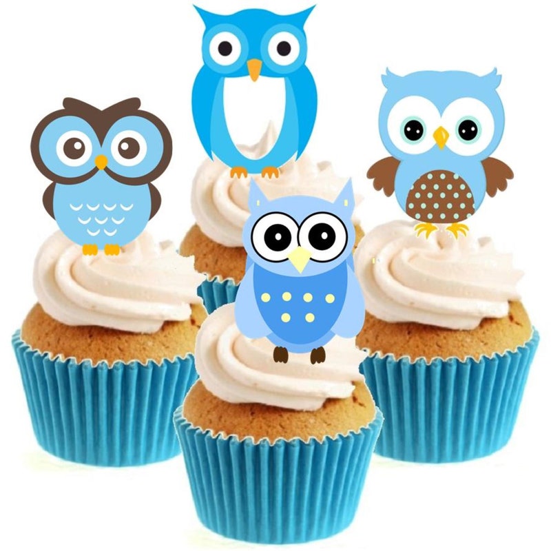 Owl Cupcake Toppers - Etsy