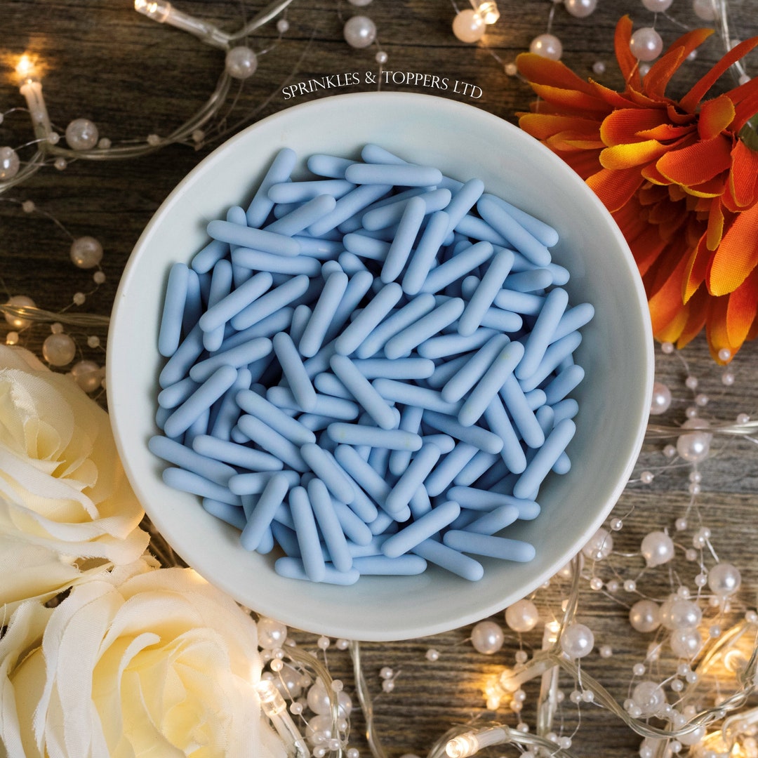 Indigo Matt Macaroni Rods (20mm) Vegan - Etsy