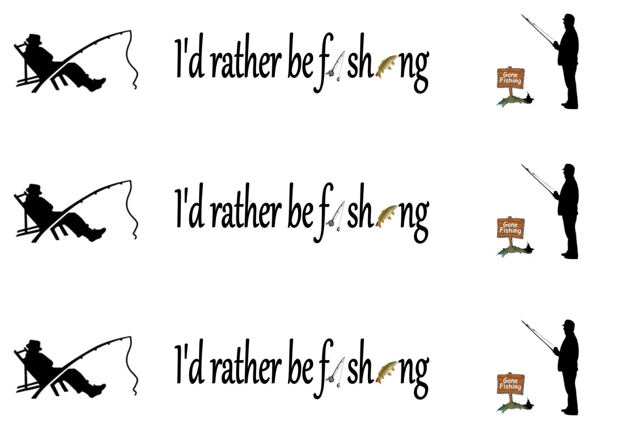 Fishing Themed Edible Icing Cake Ribbon / Side Strips | Etsy