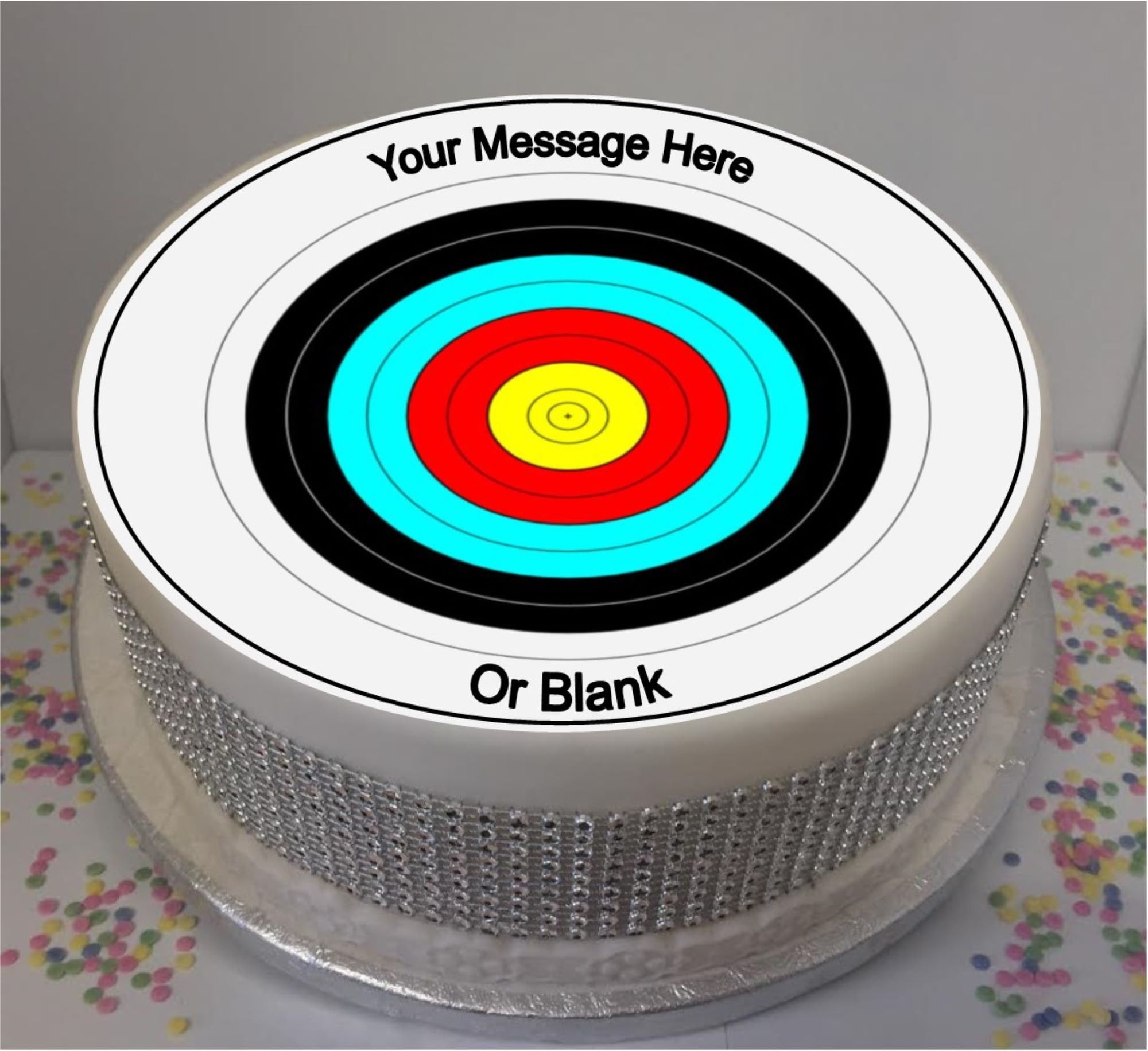 Personalised Archery Target 8 Icing Sheet Cake Topper - Etsy