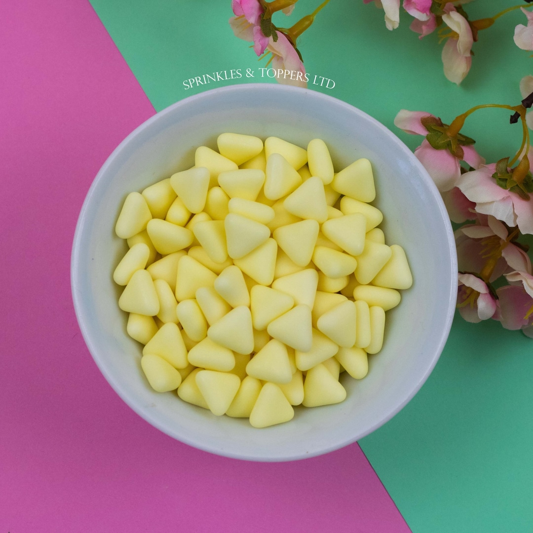 Yellow Matt Triangles Sprinkles XL Sprinkles - Etsy