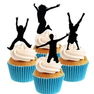Trampolining Collection Stand up Cake Toppers 12 Pack - Etsy