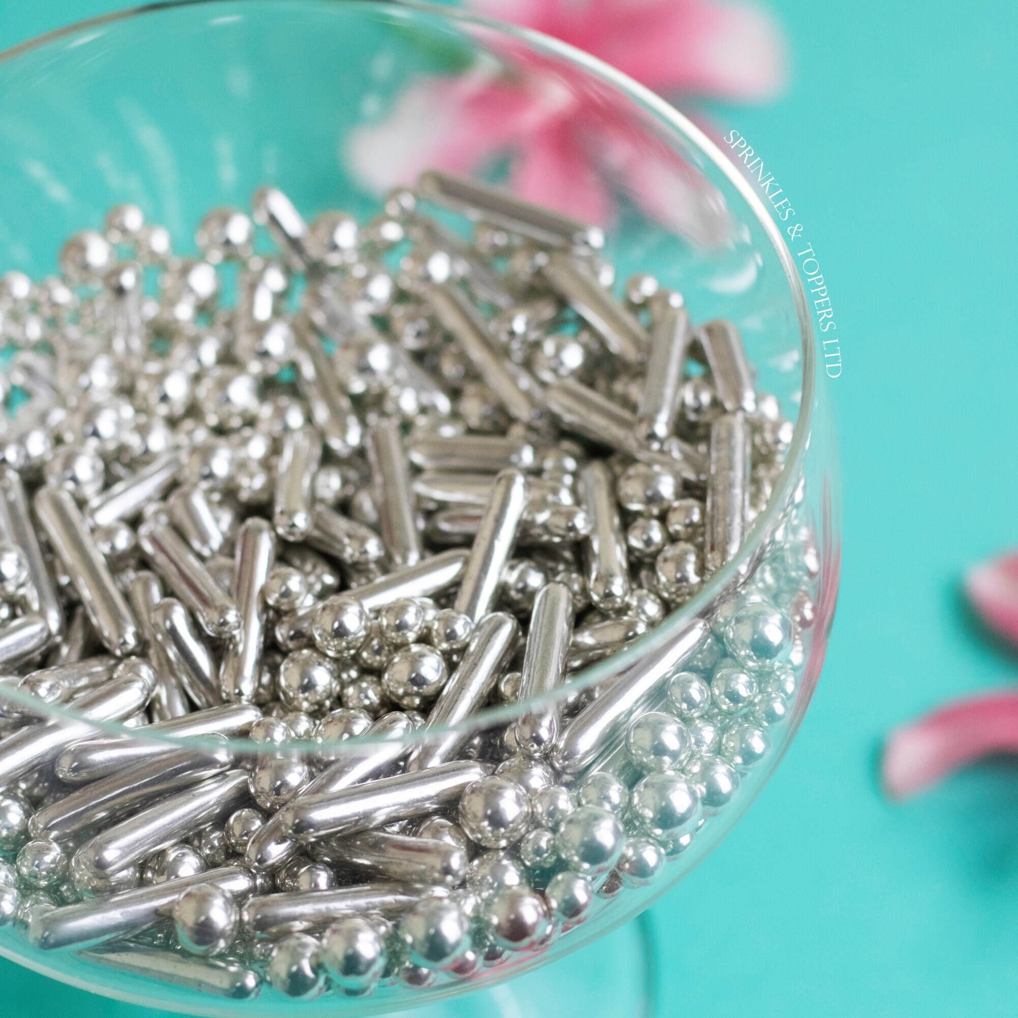 Silver Metallic Pearls & Rods Mix - Etsy UK