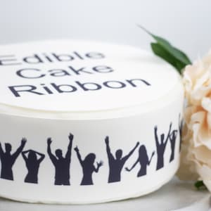 Dancer Silhouettes Edible Icing Cake Ribbon / Side Strips - Etsy
