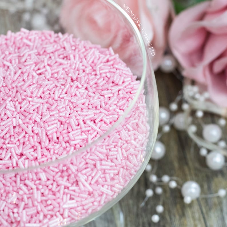 Pink Glimmer Strands Cupcake / Cake Decorations Sprinkles - Etsy