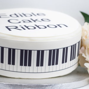 Piano Keys Edible Icing Cake Ribbon / Side Strips - Etsy