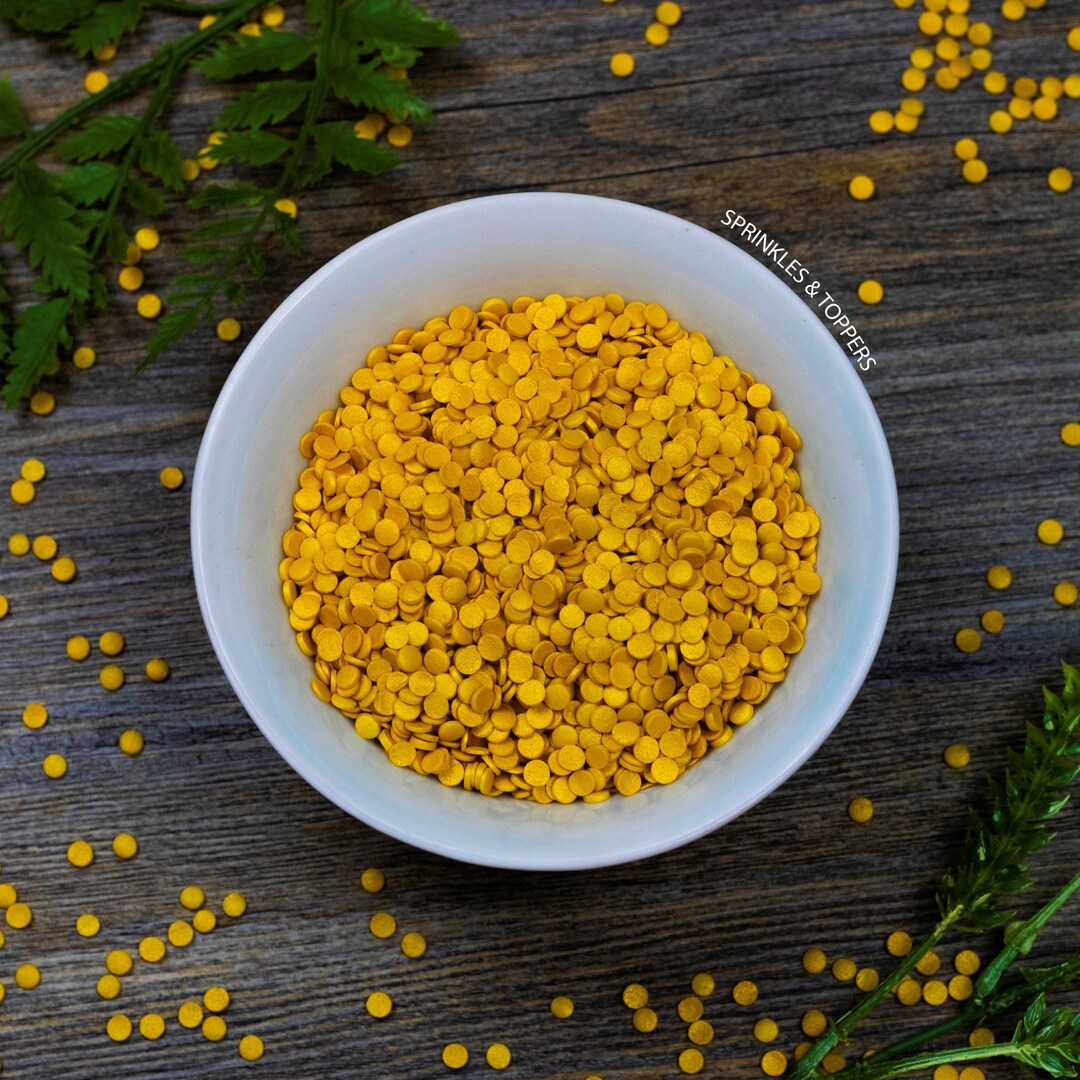 4mm Gold Glimmer Confetti Cupcake / Cake Decorations - Etsy