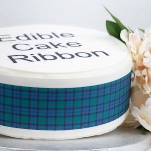 Flower of Scotland Tartan Edible Icing Cake Ribbon / Side Strips - Etsy