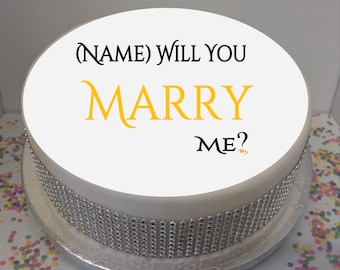 Will You Marry Me Cake Topper - Etsy