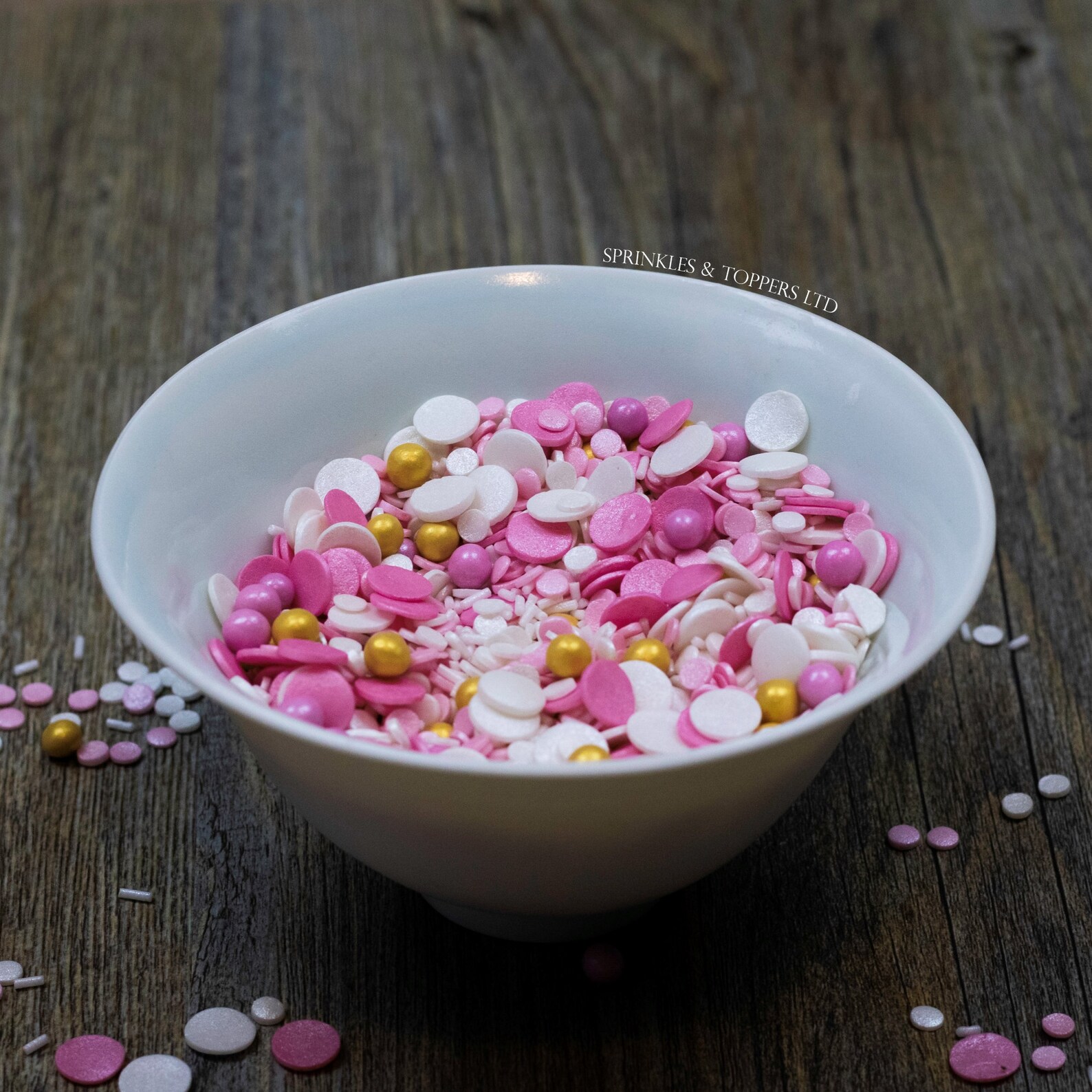 Pink White & Gold Princess Sprinkles Mix | Etsy