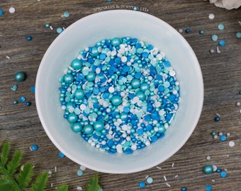 Touch of Turquoise Sprinkles Mix Cupcake / Cake Decorations | Etsy