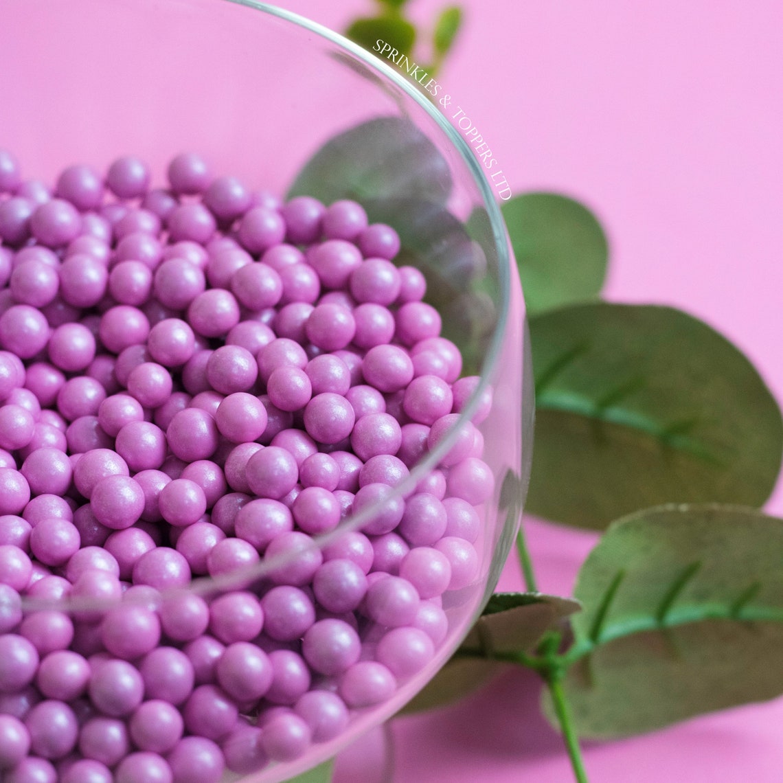 Pearlescent Pink Chocolate Balls 5mm Sprinkles Cupcake / - Etsy