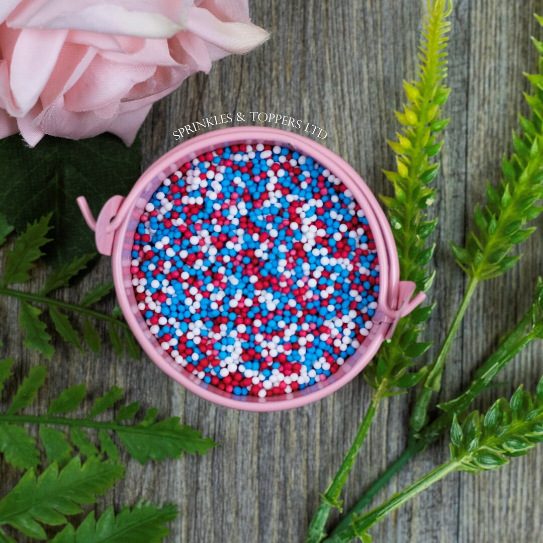 Red, White & Blue Matt Mini Pearls (1mm) - Etsy