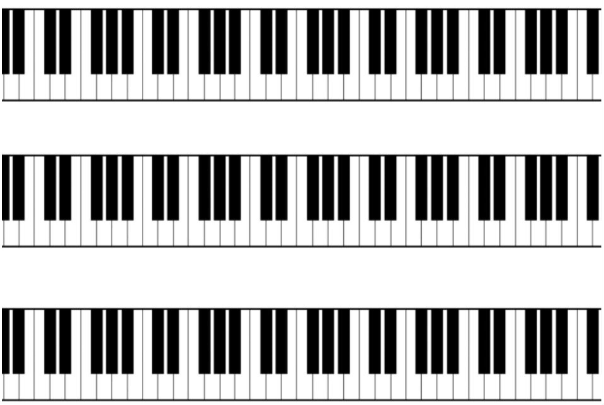 Piano Keys Edible Icing Cake Ribbon / Side Strips - Etsy
