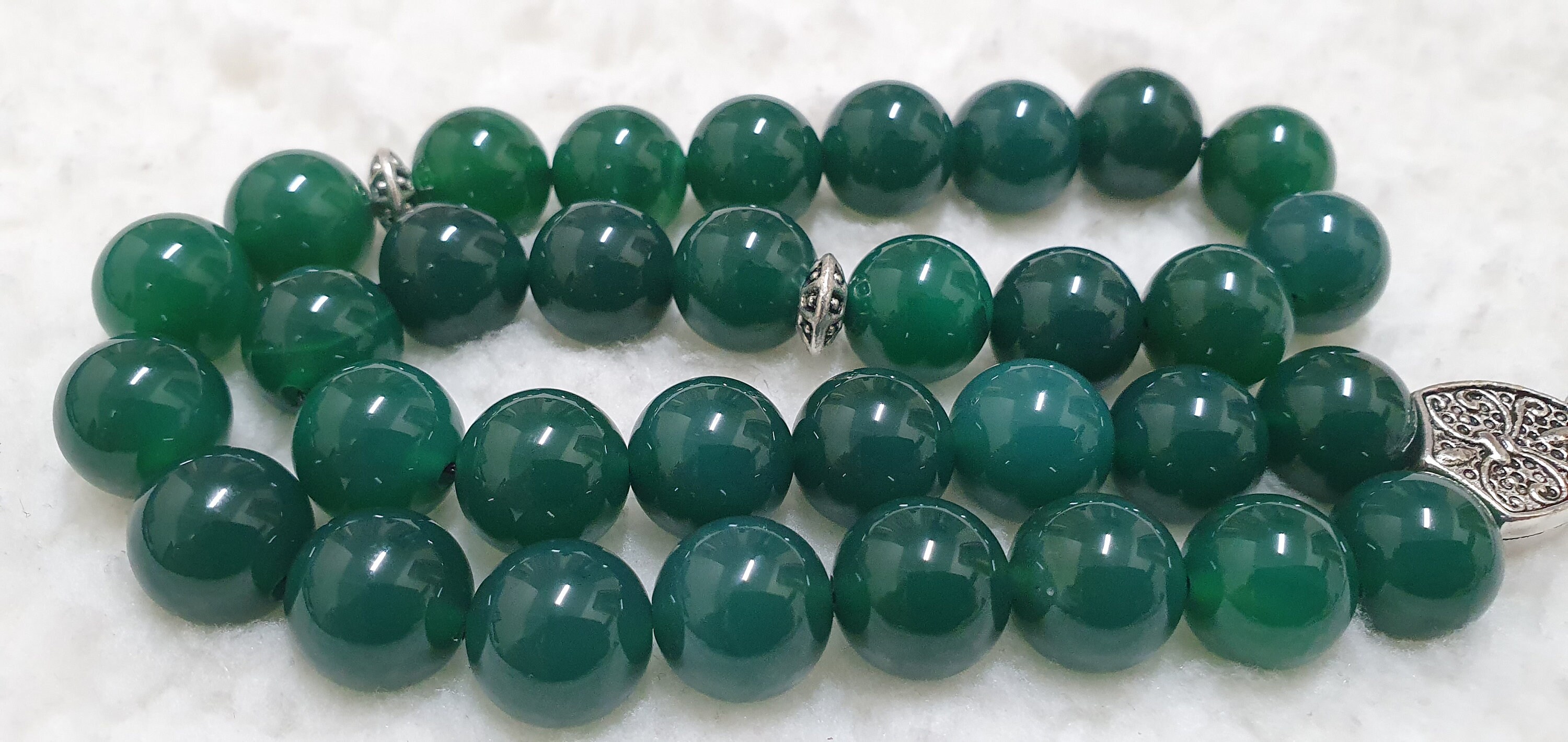 12mm Natural AGATE Stone Akik Islamic Prayer Rosary 33 Beads - Etsy UK