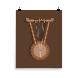 Kirar ,ethiopian Musical Instrument, Habesha Gift, Ethiopian Art Poster ...