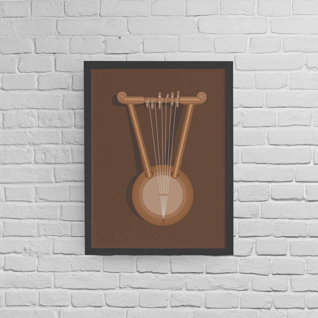 Kirar ,ethiopian Musical Instrument, Habesha Gift, Ethiopian Art Poster ...