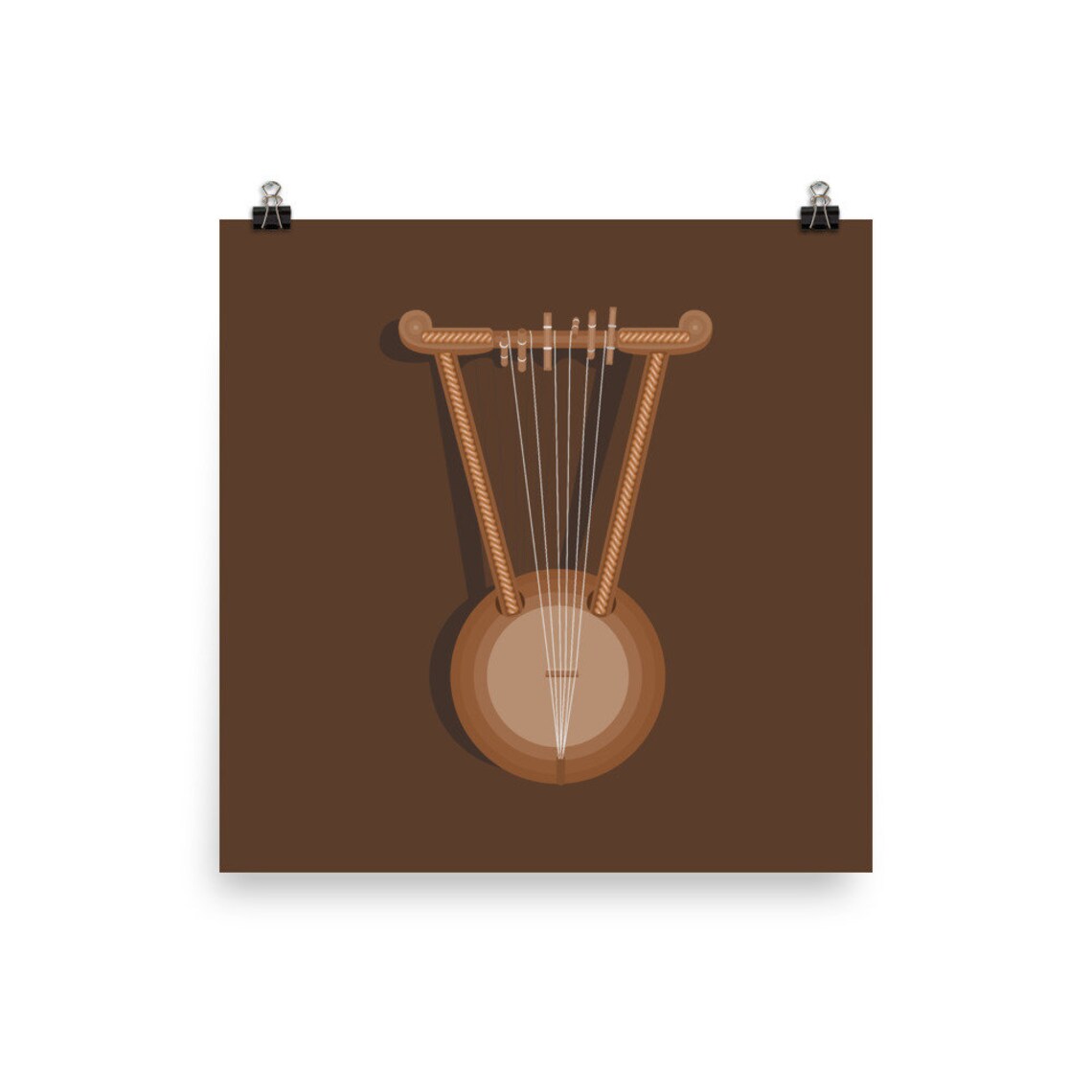 Kirar ethiopian Musical Instrument Ethiopian Art Poster - Etsy