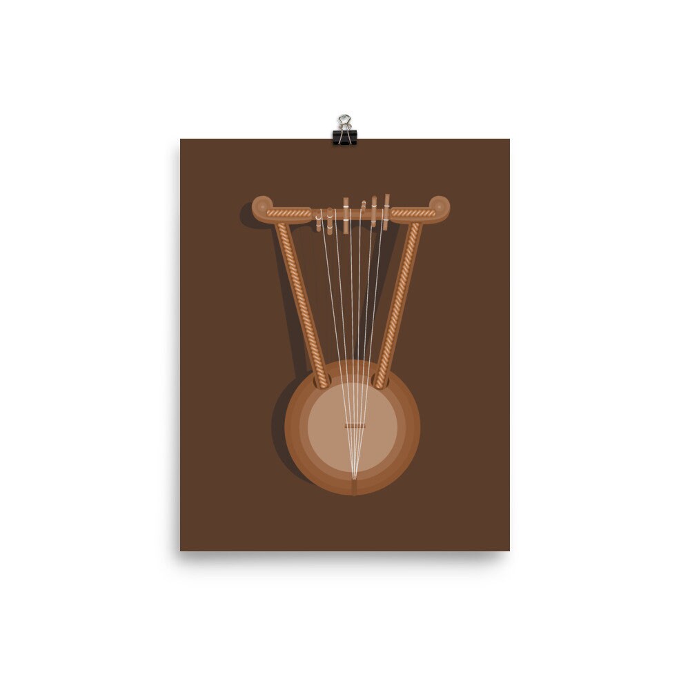Kirar ,ethiopian Musical Instrument, Habesha Gift, Ethiopian Art Poster ...