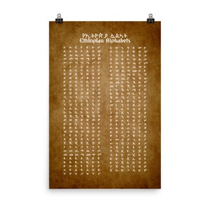 Ethiopian Alphabet Poster: Amharic, Geez, Habesha Home Decor - Etsy