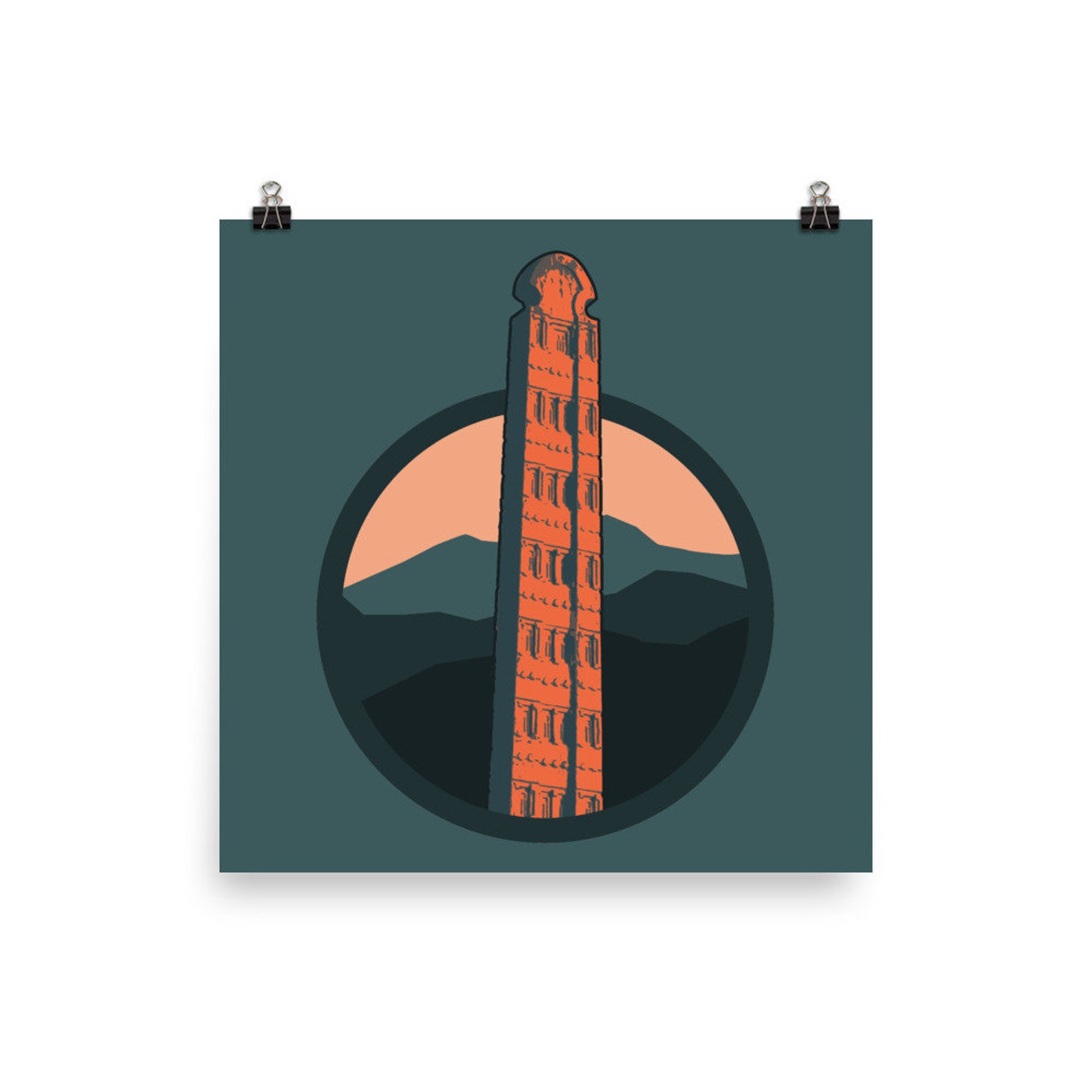 Axum Obelisk Art Print: Ethiopian Habesha Poster - Etsy