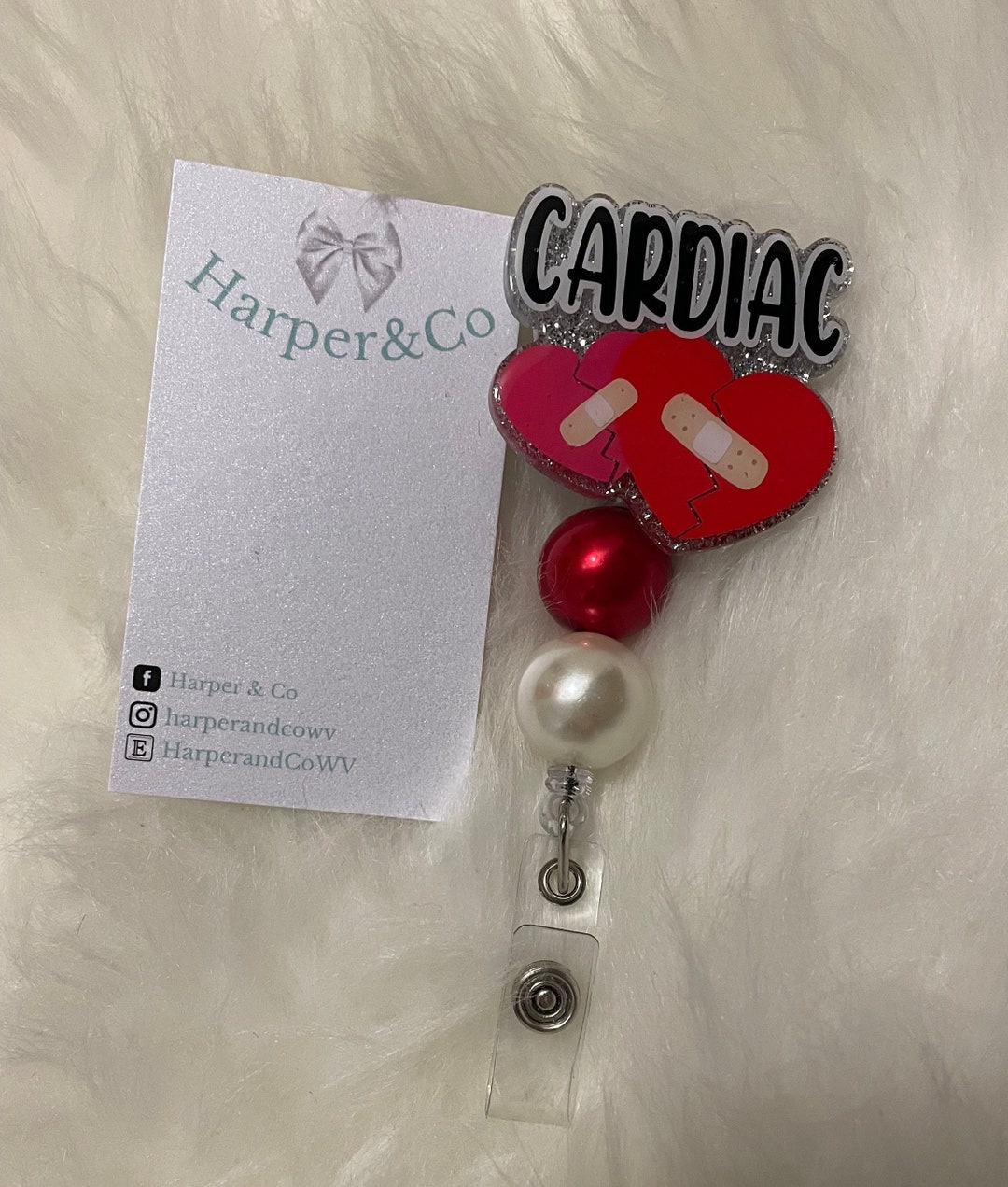Cardiac Badge Reel, Cardiac Nurse, Cardiology, Nurse Badge Reel, Heart ...