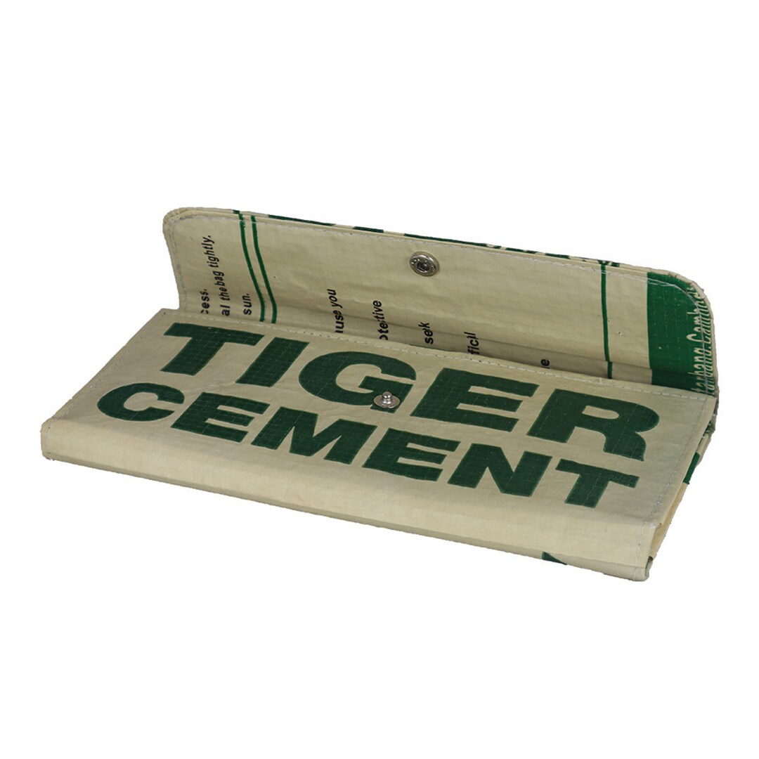 Upcycling Wallet Bopha Folded Twice From Cement / Fish Feed / - Etsy