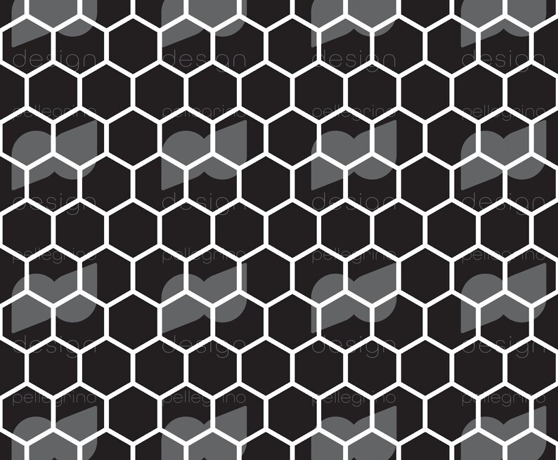 Seamless Hexagon Pattern Seamless Honeycomb Pattern INSTANT DIGITAL ...