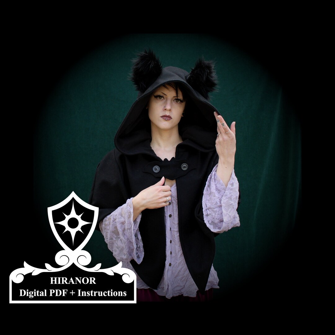 PDF Digital Bat Ear Cloak Pattern - Etsy