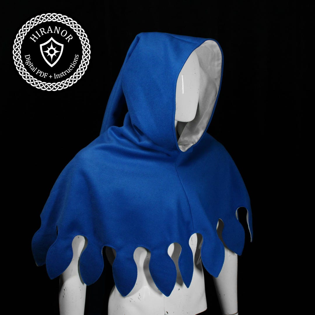 PDF Liripipe Medieval Hood Pattern Digital Download Spade Dagged - Etsy