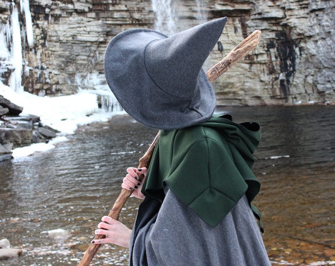 Handmade High Quality Wool Wizard Witch Hat - Etsy