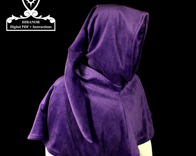Medieval Open Hood PDF Pattern and Tutorial - Size XLARGE - Etsy Canada