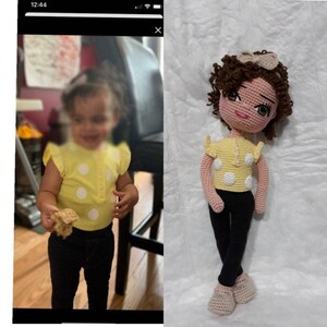 Look Alike Doll Amigurumi Mini Me Portrait Doll Cotton Yarn - Etsy