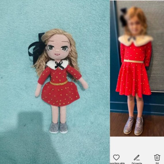 Look Alike Doll Amigurumi Mini Me Reborn Doll Cotton Yarn - Etsy