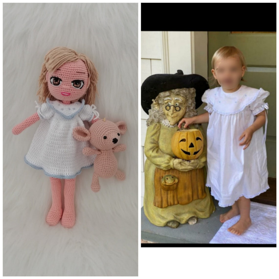 Look Alike Doll Amigurumi Mini Me Reborn Doll Cotton Yarn - Etsy