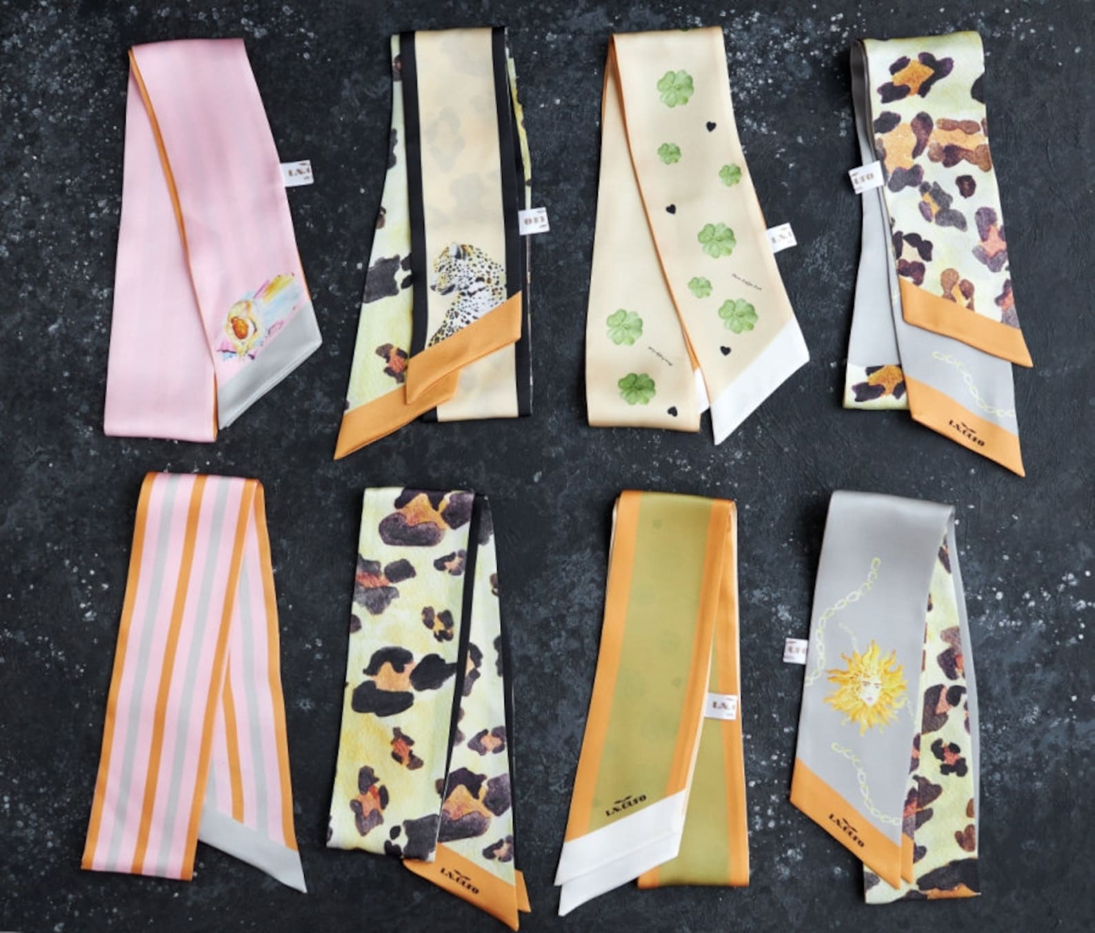 Skinny Scarf, Neck Scarf, Wrist Scarf, Hair Ribbon - Etsy