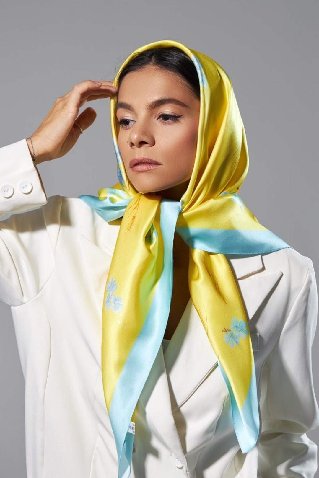 Silk Scarf ukraine, Art Silk Scarf, Designer Scarf - Etsy