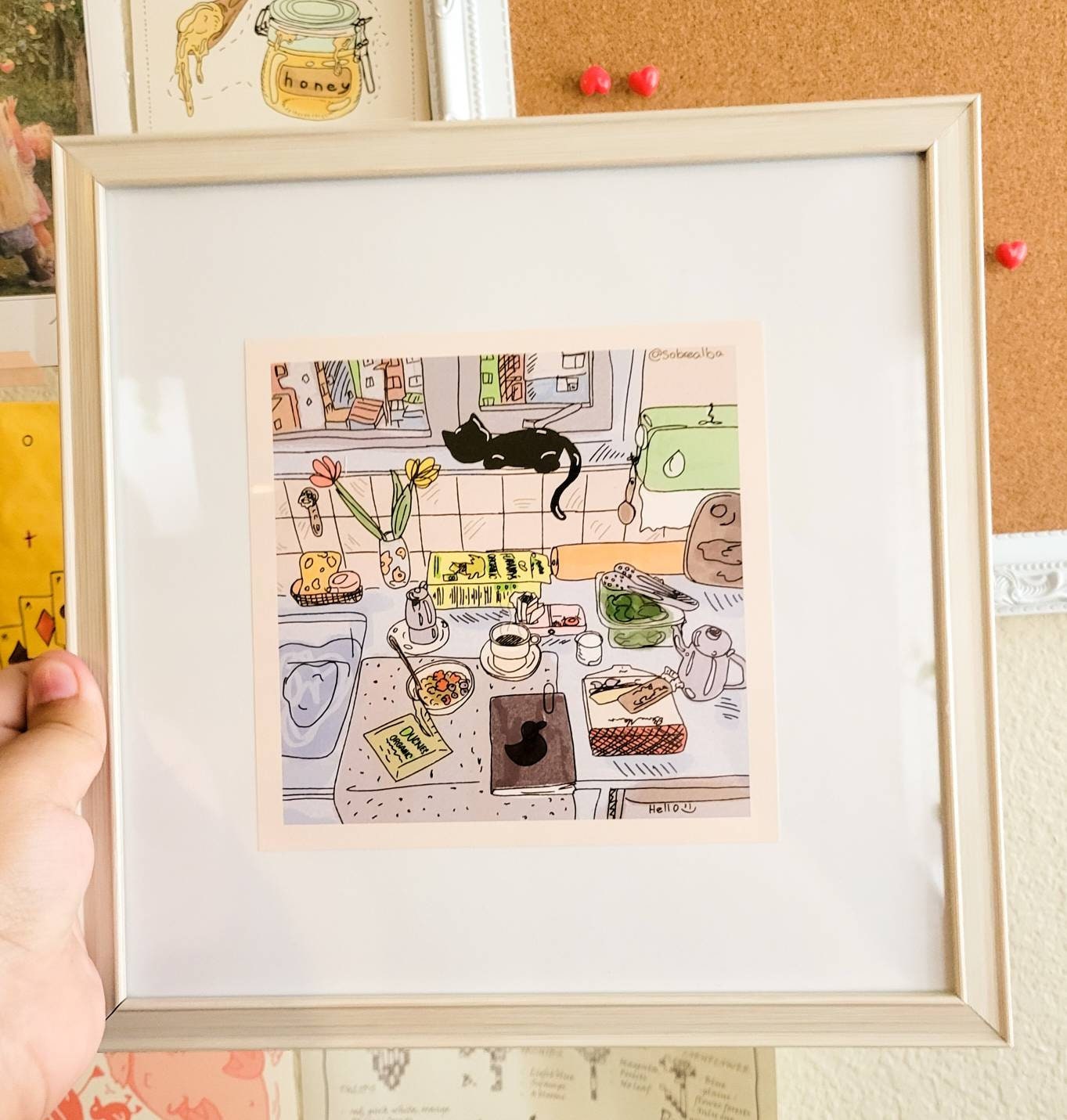 Anime Kitchen Cat Art Print Cute Anime Art Print Cute Art - Etsy