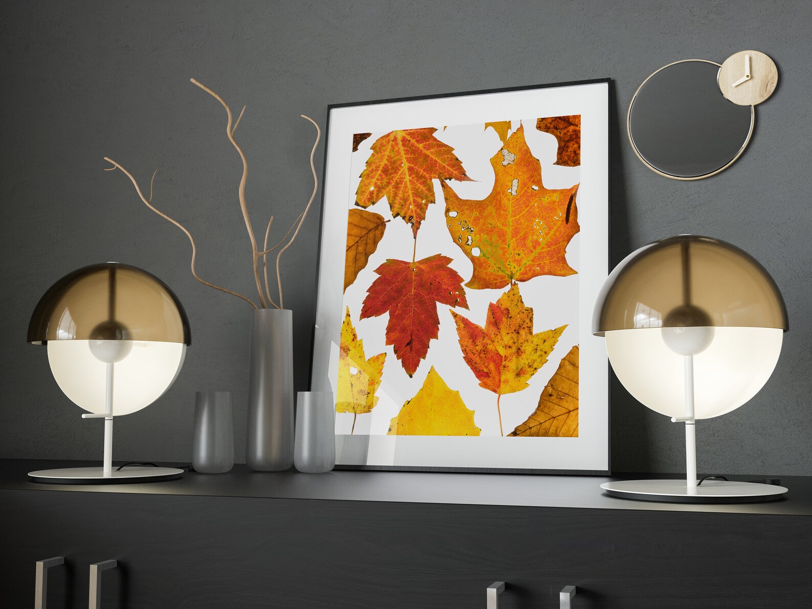 Vermont Maple Leaves Photography Print, Autumn Leaves Wall Art, Fall ...