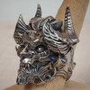 Crazy Heavy Demon Lord With Bronze Mask,sterling Silver Ring, God of ...
